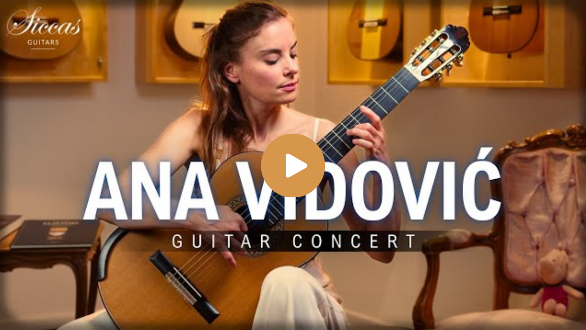 Ein Konzertvideo mit Ana Vidovic bei Siccas Guitars